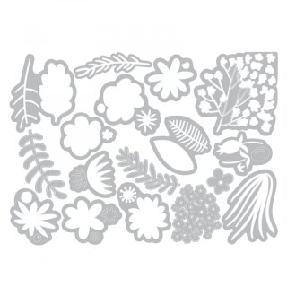 Sizzix Thinlits Die Set 15PK Funky Floral, 23.95 CHF