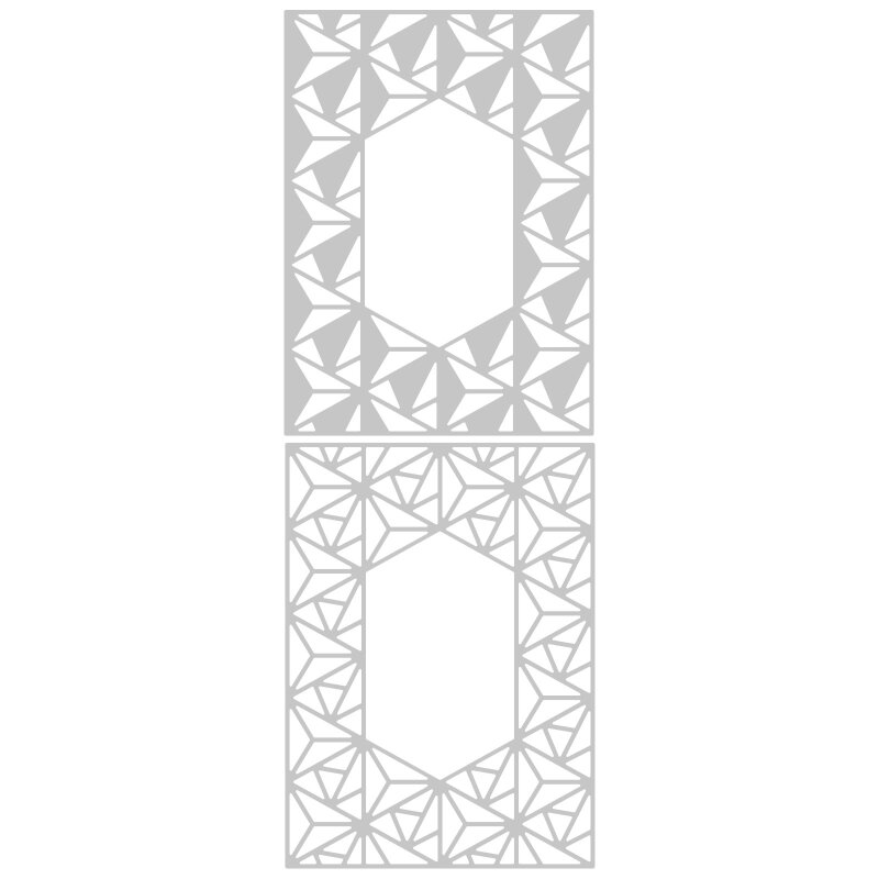 Sizzix Thinlits Die Set 2PK Geo Lattice Frame by Jessica Scott, 28.95 CHF