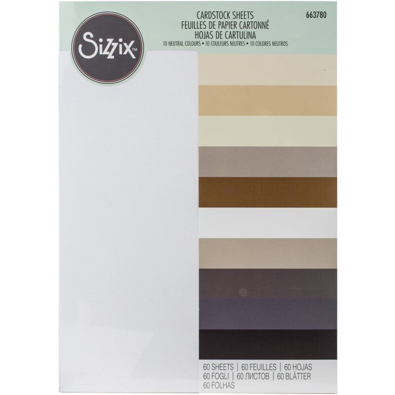 Sizzix Surfacez Cardstock Neutral 60 Blatt, 20.95 CHF