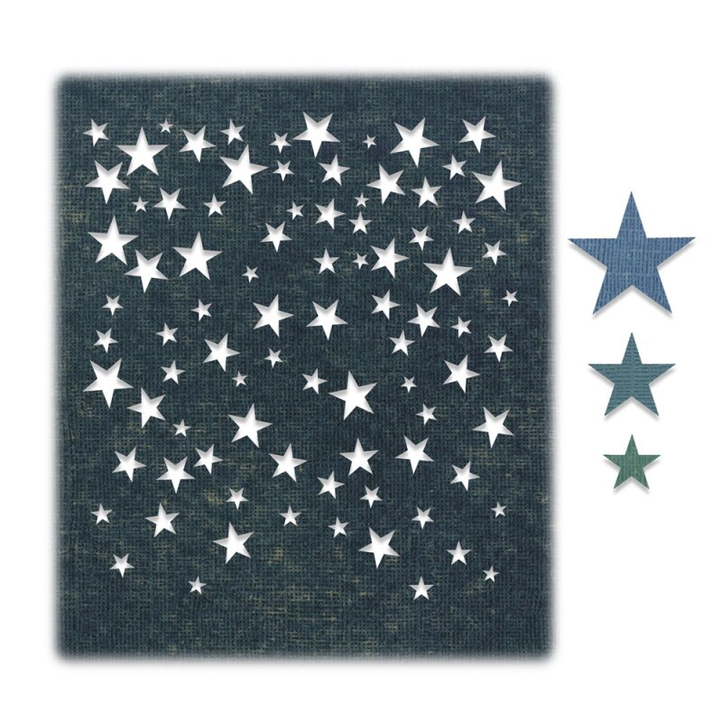Sizzix Thinlits Die Set 4PK Falling Stars by Tim Holtz, 17.05 CHF