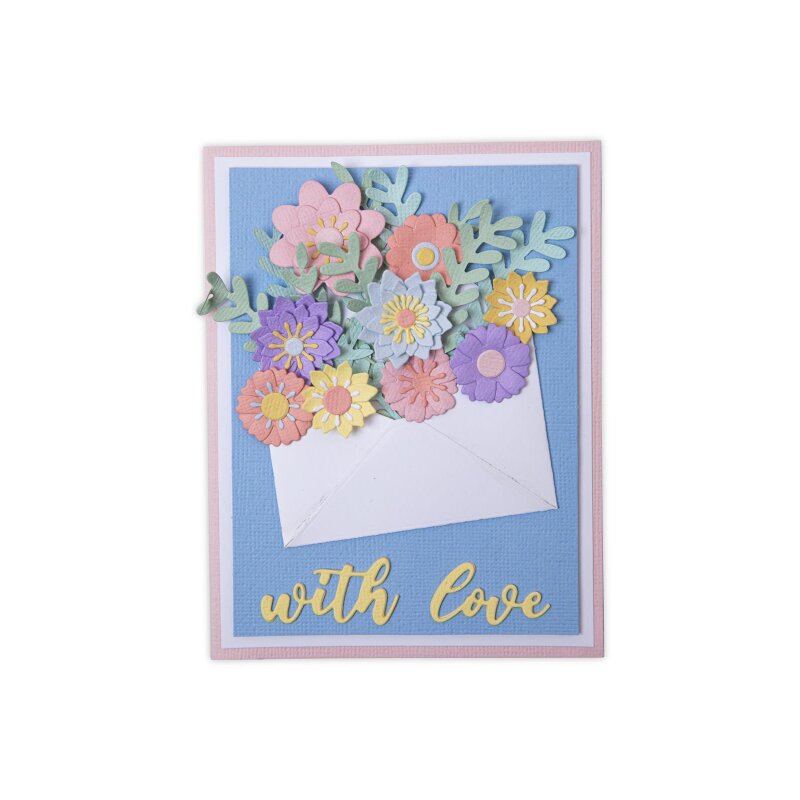 Sizzix Thinlits Die Set 12PK - Flowers w/ Envelope by Jennifer Ogborn, 15.95 CHF