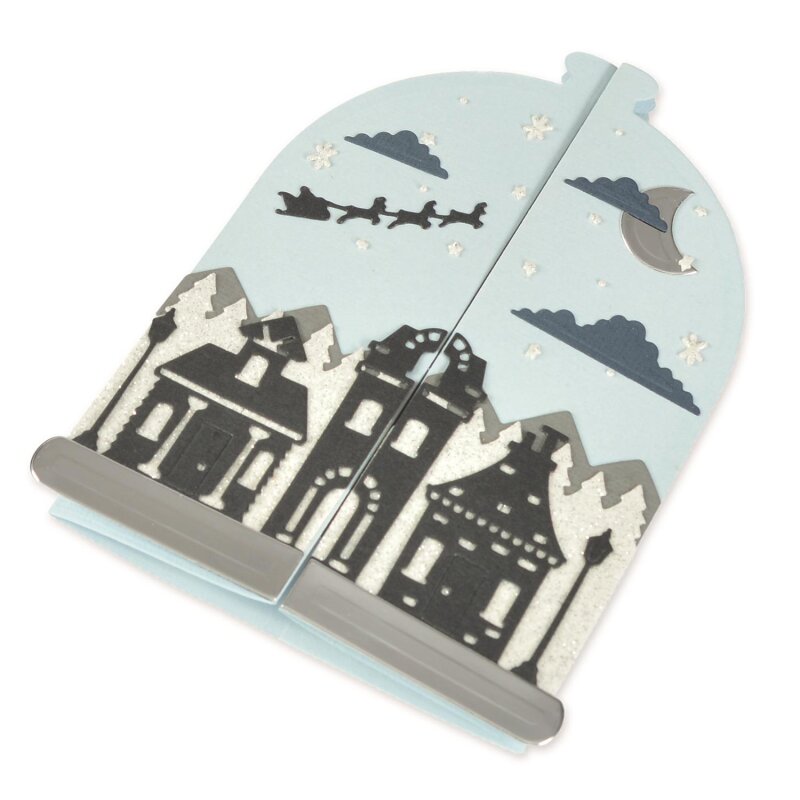 Sizzix Thinlits Die Set 13PK - Card, Bell Jar Fold-a-Long by Jen Long, 23.95 CHF