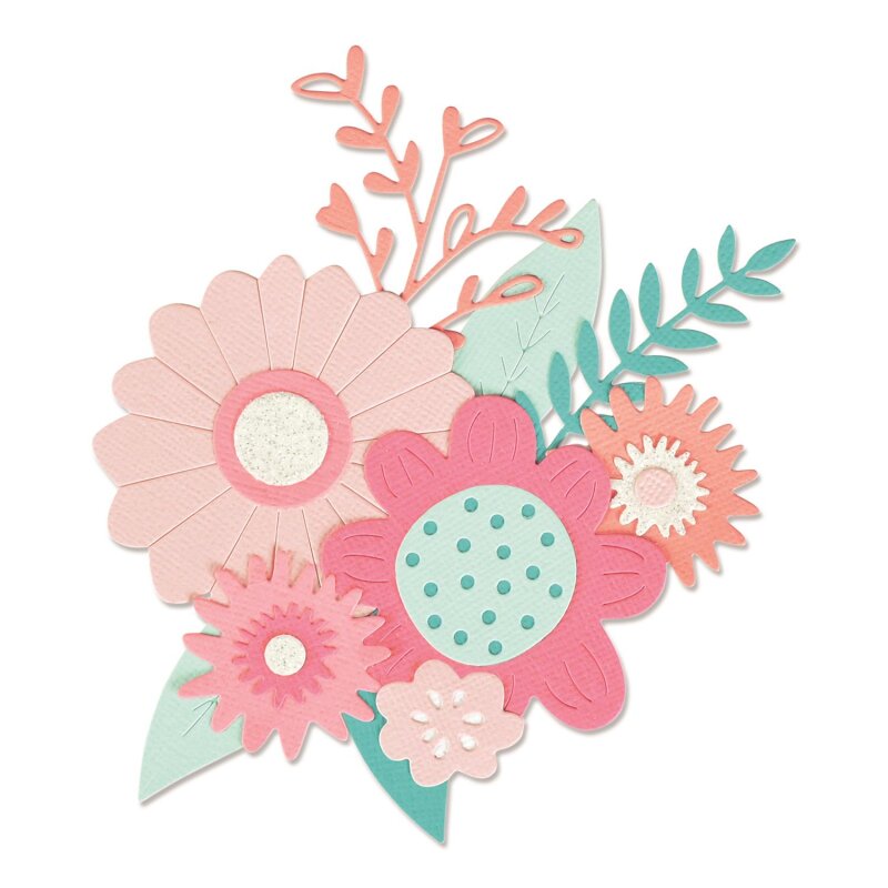 Sizzix Thinlits Die Set 665473 - Bold Flowers by Olivia Rose, 23.95 CHF