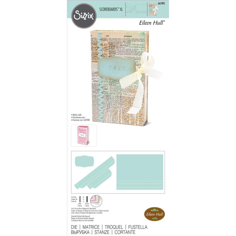 Sizzix ScoreBoards XL Die Skinny Mini Book Box by Eileen Hull, 46.95 CHF