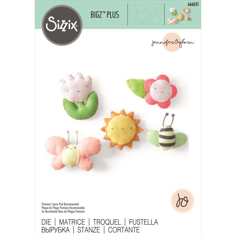 Sizzix Bigz Plus Die - Garden Friends by Jennifer Ogborn, 64.95 CHF