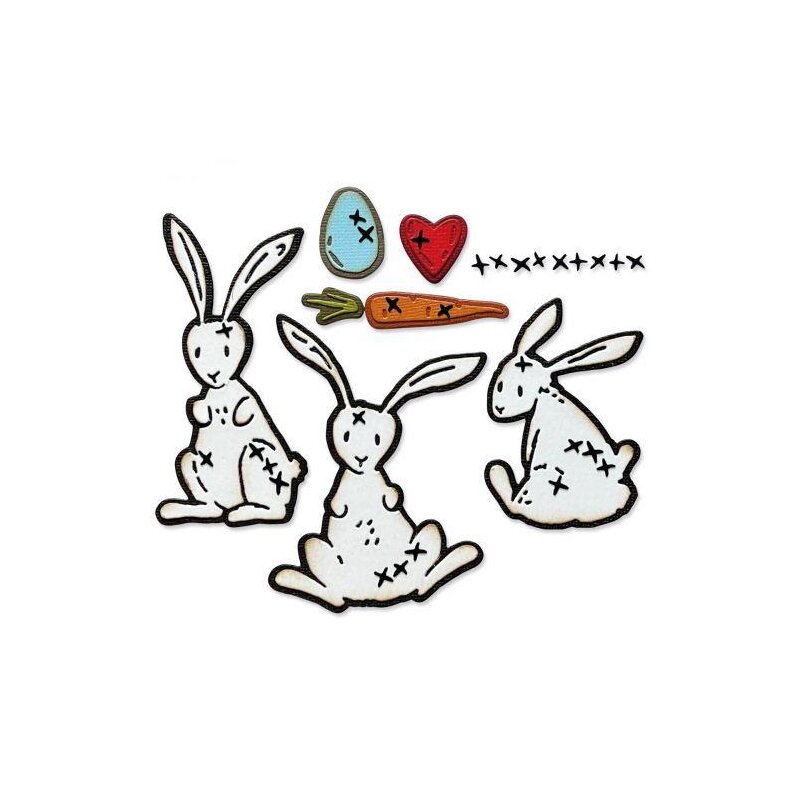 Sizzix Thinlits Die Set 15PK Bunny Stitch by Tim Holtz, 21.20 CHF