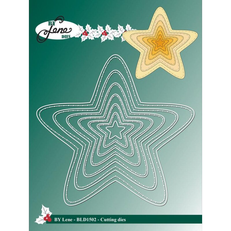 Stanzschablone Sterne mit Embossing Linien 7-Teile, 22.95 CHF