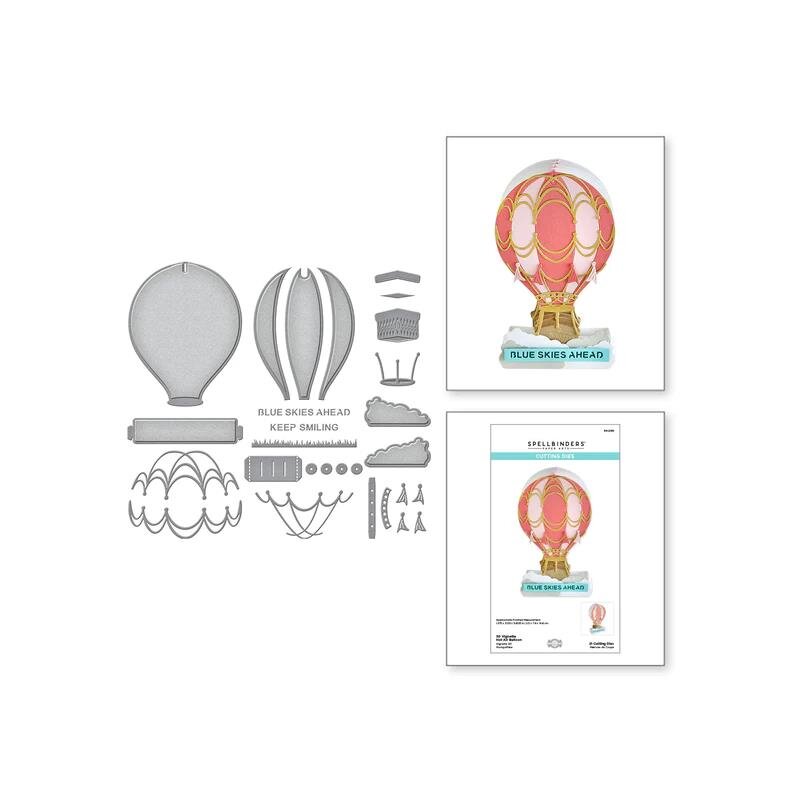 Spellbinders 3D Vignette Hot Air Balloon Etched Dies, 29.95 CHF
