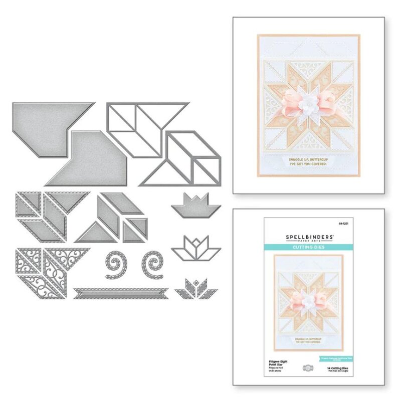 Spellbinders Filigree Eight Point Star Etched Dies, 23.95 CHF