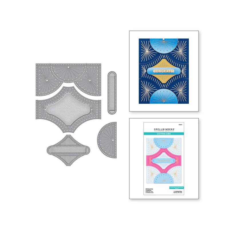 Spellbinders Stitched Fan Cardfront Etched Dies, 28.95 CHF