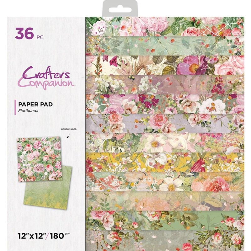Crafters Companion Floribunda 12x12 Inch Paper Pad, 18.95 CHF