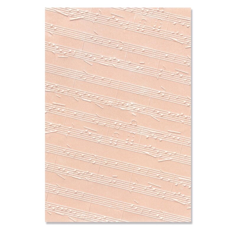 Sizzix 3-D Textured Impressions Embossing Folder - Musical Notes by K ...