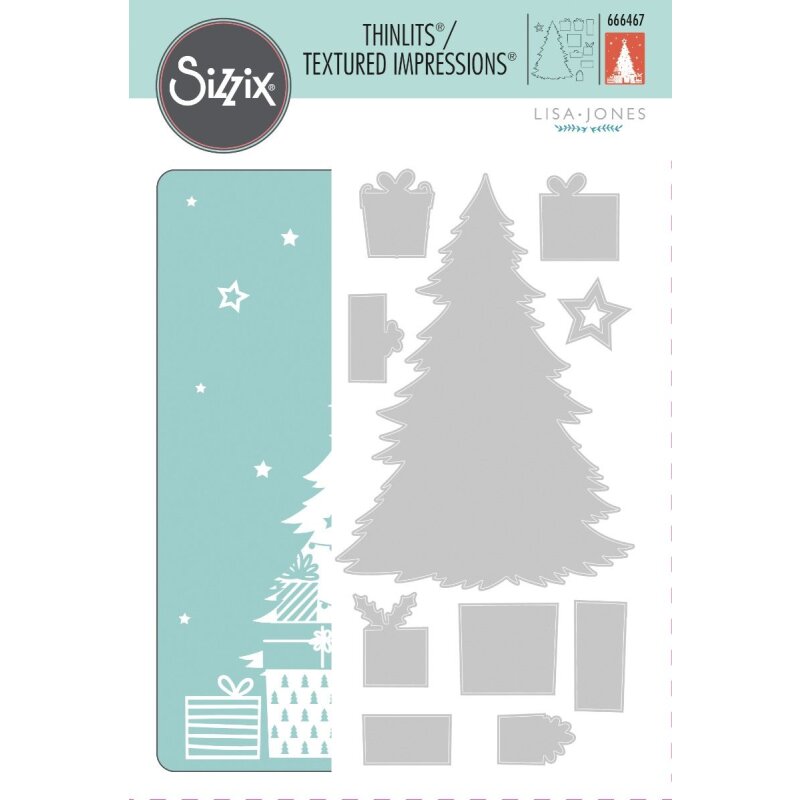 Sizzix Thinlits Die Set 10PK w/TI Embossing Folder Sparkle Tree by Li, 14.95 CHF