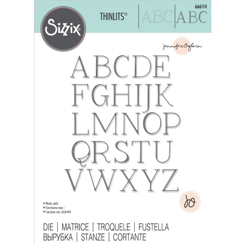 Sizzix Thinlits Die Elegant Capitals by Jennifer Ogborn, 24.95 CHF