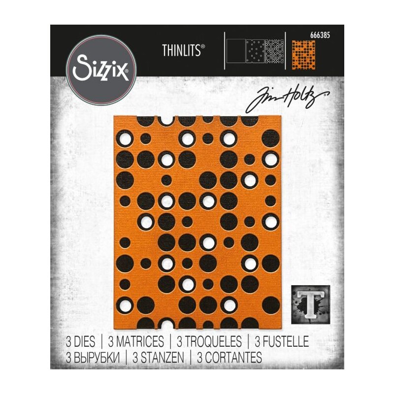 Sizzix Thinlits Die Set 3PK Layered Dots by Tim Holtz, 33.95 CHF