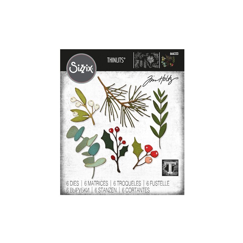 Sizzix Thinlits Die Set 6PK - Festive Gatherings by Tim Holtz, 29.00 CHF