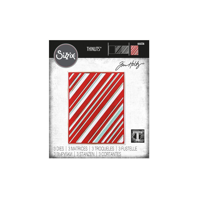Sizzix Thinlits Die Set 3PK - Layered Stripes by Tim Holtz, 32.00 CHF