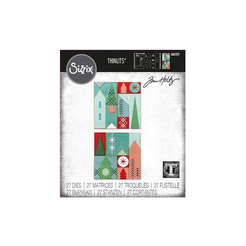 Sizzix Thinlits Die Set 27PK - Holiday Blocks by Tim Holtz, 29.00 CHF
