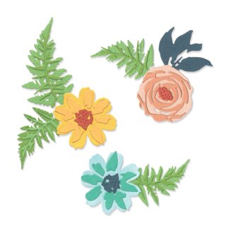 Sizzix Thinlits Die Set 11PK - Flowers & Fern By Sizzix, 17.05 CHF