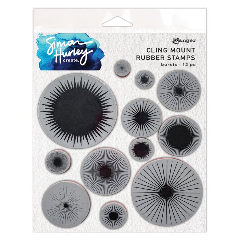 Simon Hurley create. Cling Mount Rubber Stamps Bursts, 23.95 CHF