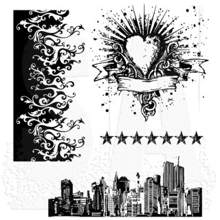 Tim Holtz Rockstar Tim Holtz Cling Stamps, 32.95 CHF