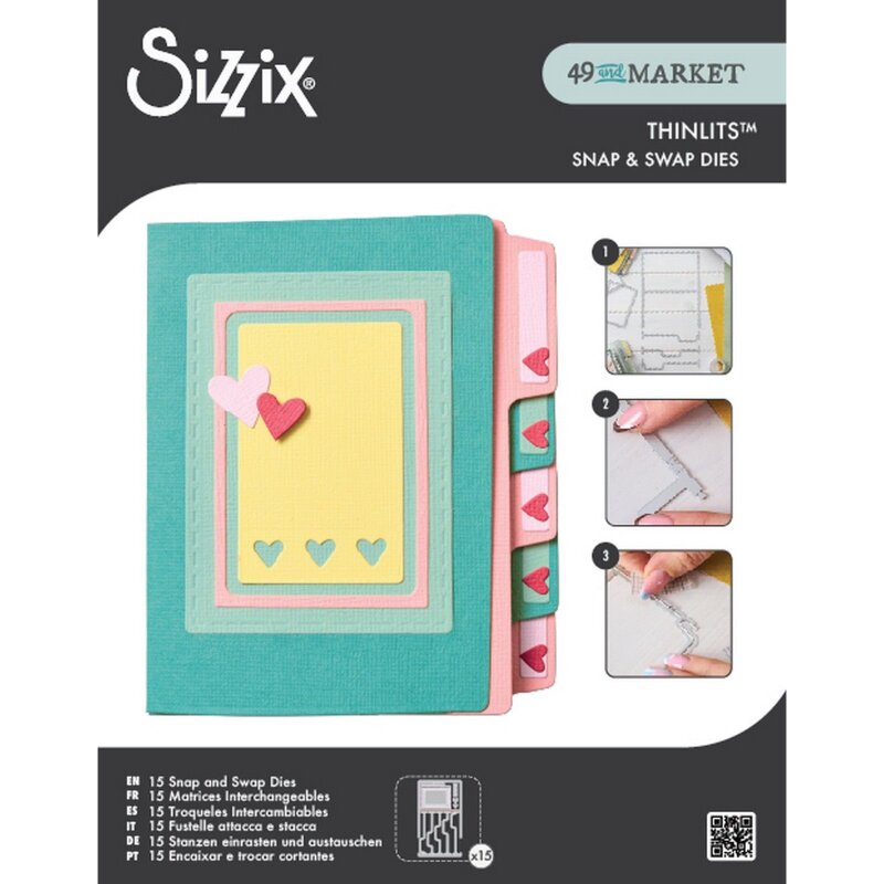 Sizzix Thinlits 15PK Die Set - Snap And Swap File Folders By 49 And M, 40.95 CHF
